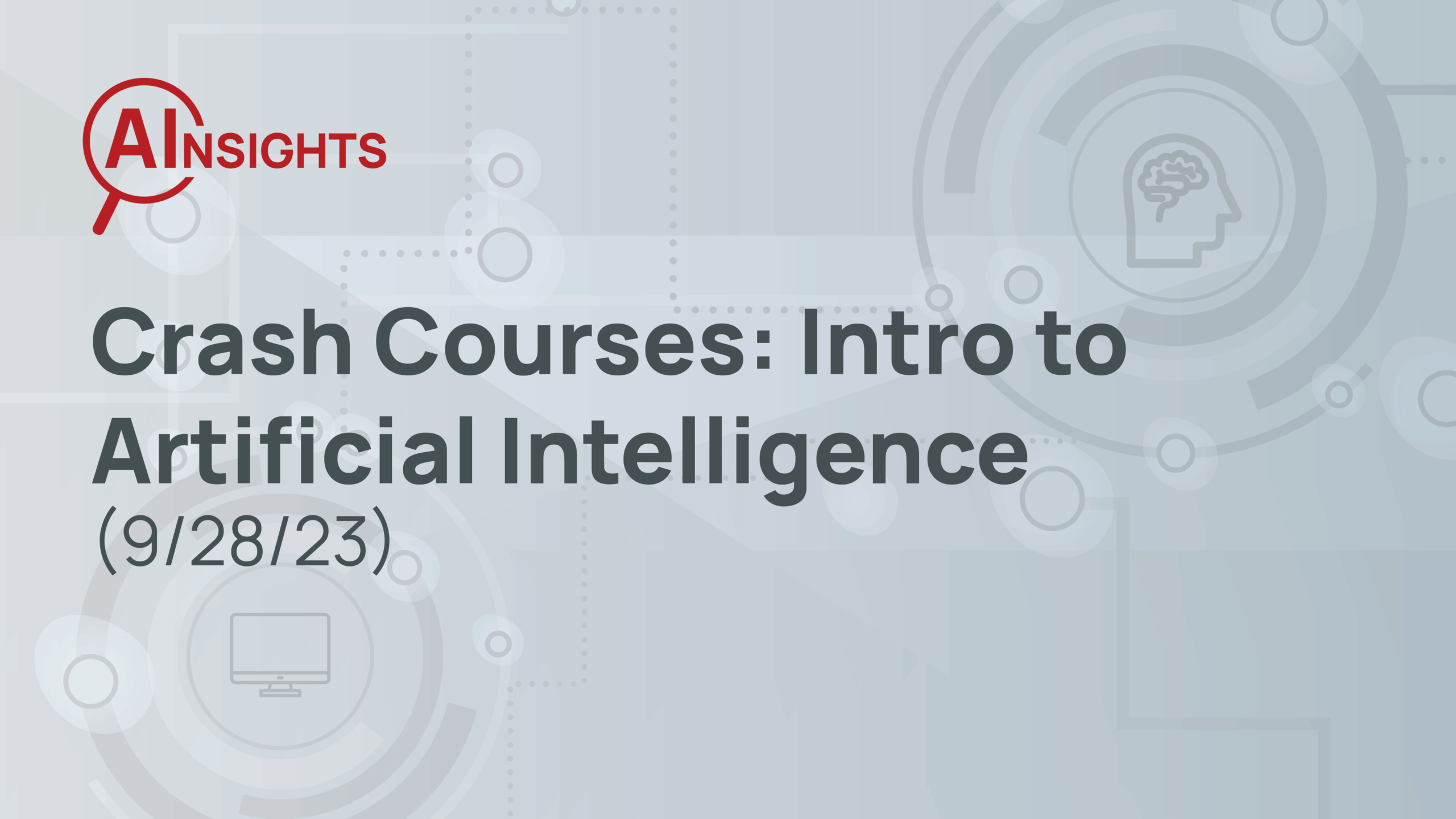 Crash Courses: Intro to Artificial Intelligence – 4As